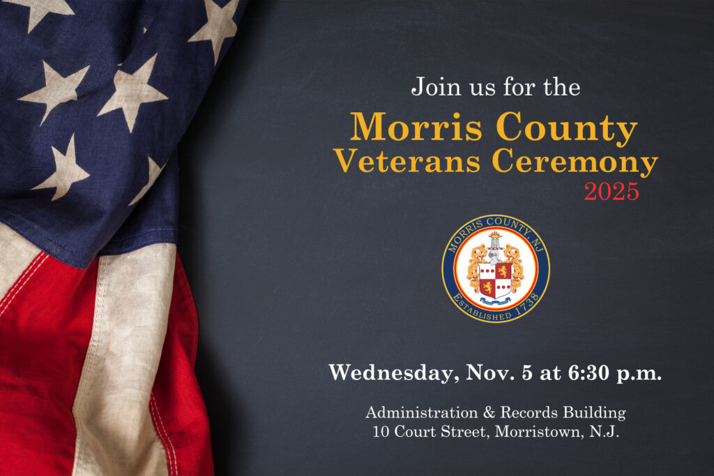 Morris County to Honor Veterans at Annual Ceremony Nov. 5 - Denville Now