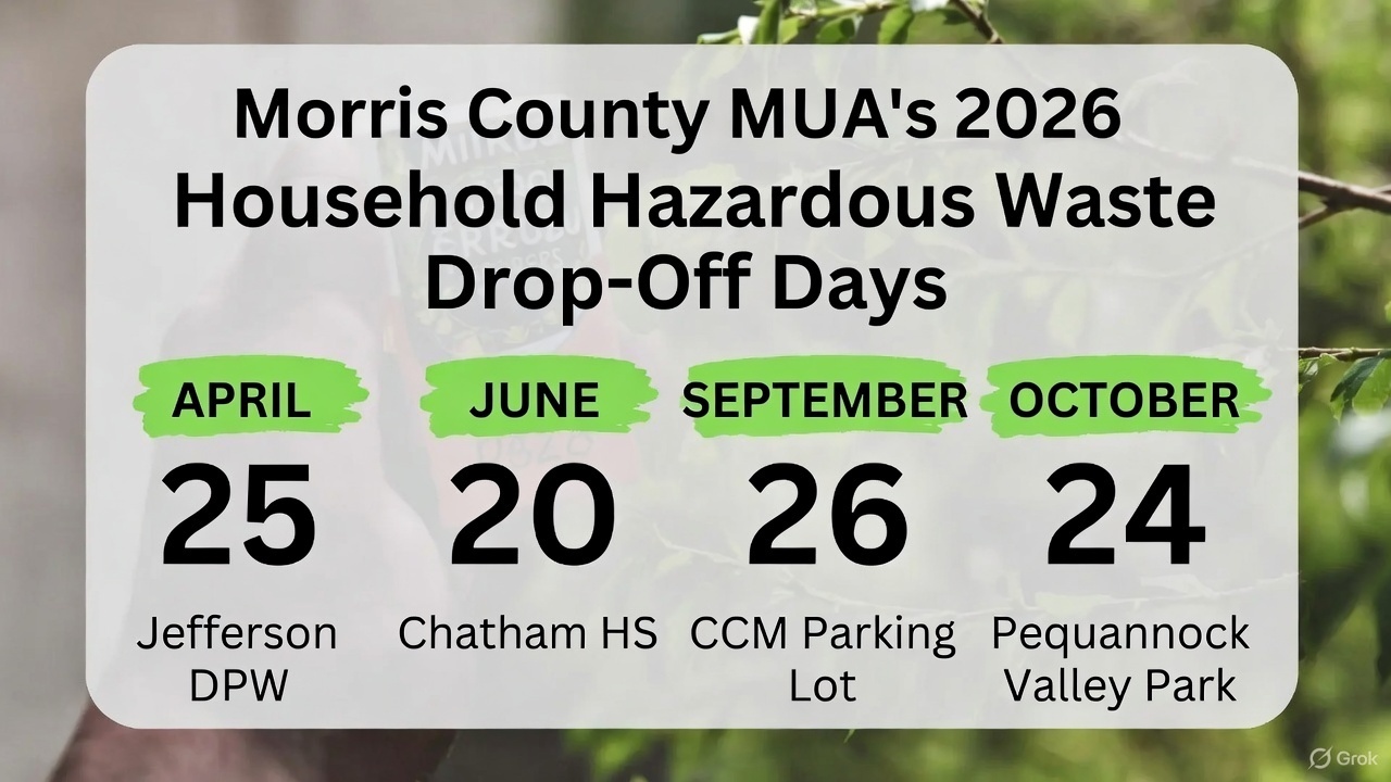 Morris County MUA announces 2026 household hazardous waste drop-off ...